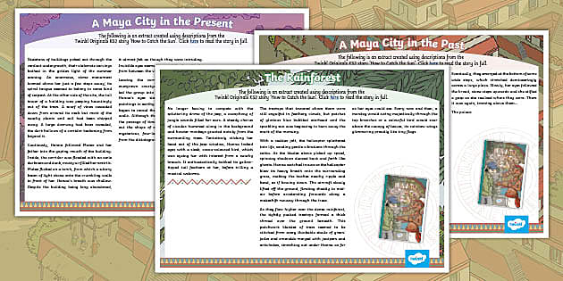How to Catch the Sun' KS2 Setting Description Example Texts